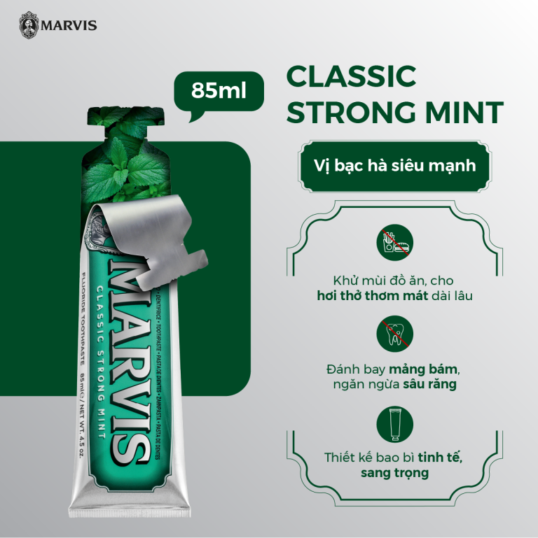 Marvis Classic Strong Mint 85ml | Marvis Việt Nam